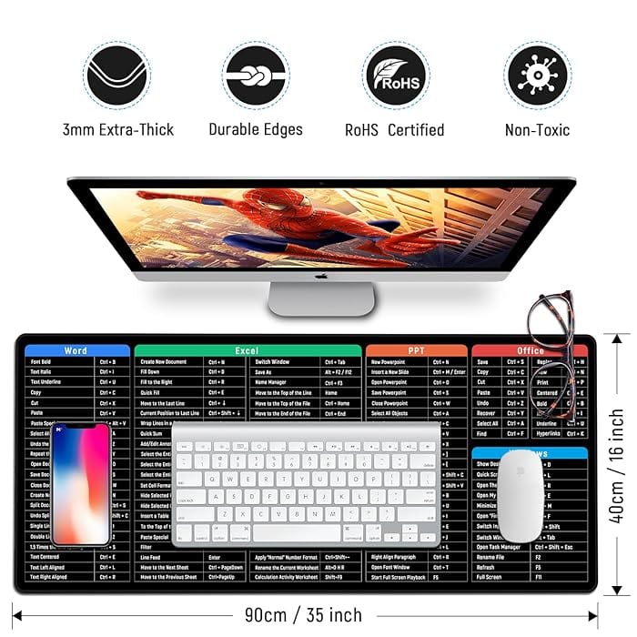TypeGrip™️ Keyboard Shortcut MousePad – Zaavio