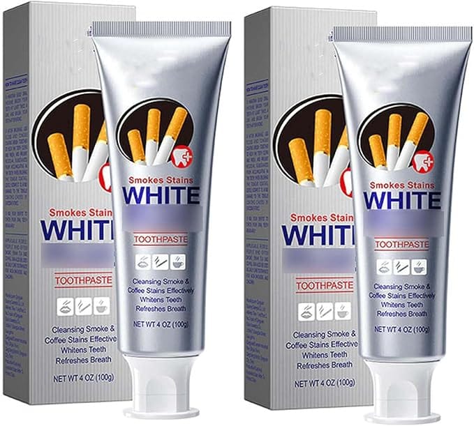 Smoke Stains White Plus Toothpaste (Pack of 2) – Zaavio